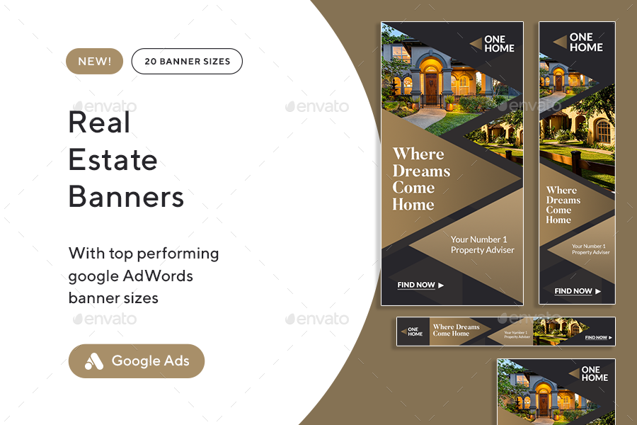 Real Estate Banner Set, Web Elements | GraphicRiver