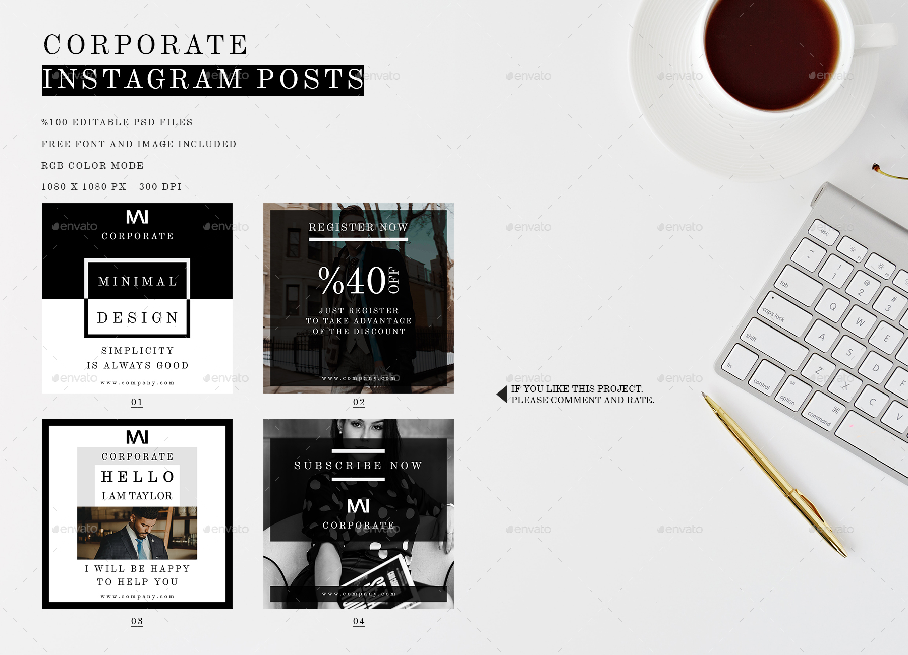 Instagram Posts, Web Elements | GraphicRiver