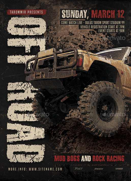 Off Road Flyer Template, Print Templates | GraphicRiver