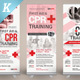 CPR Training Roll-up Banner Templates, Print Templates | GraphicRiver