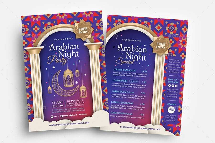 Arabic Flyer Template, Print Templates | GraphicRiver