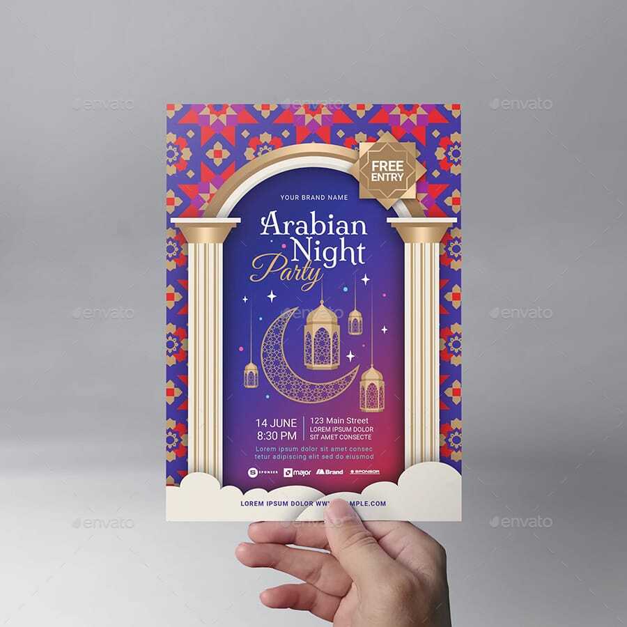 Arabic Flyer Template, Print Templates | GraphicRiver