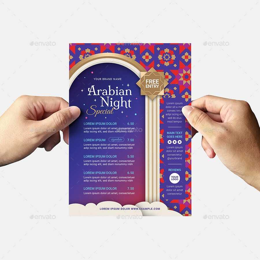 Arabic Flyer Template, Print Templates | GraphicRiver