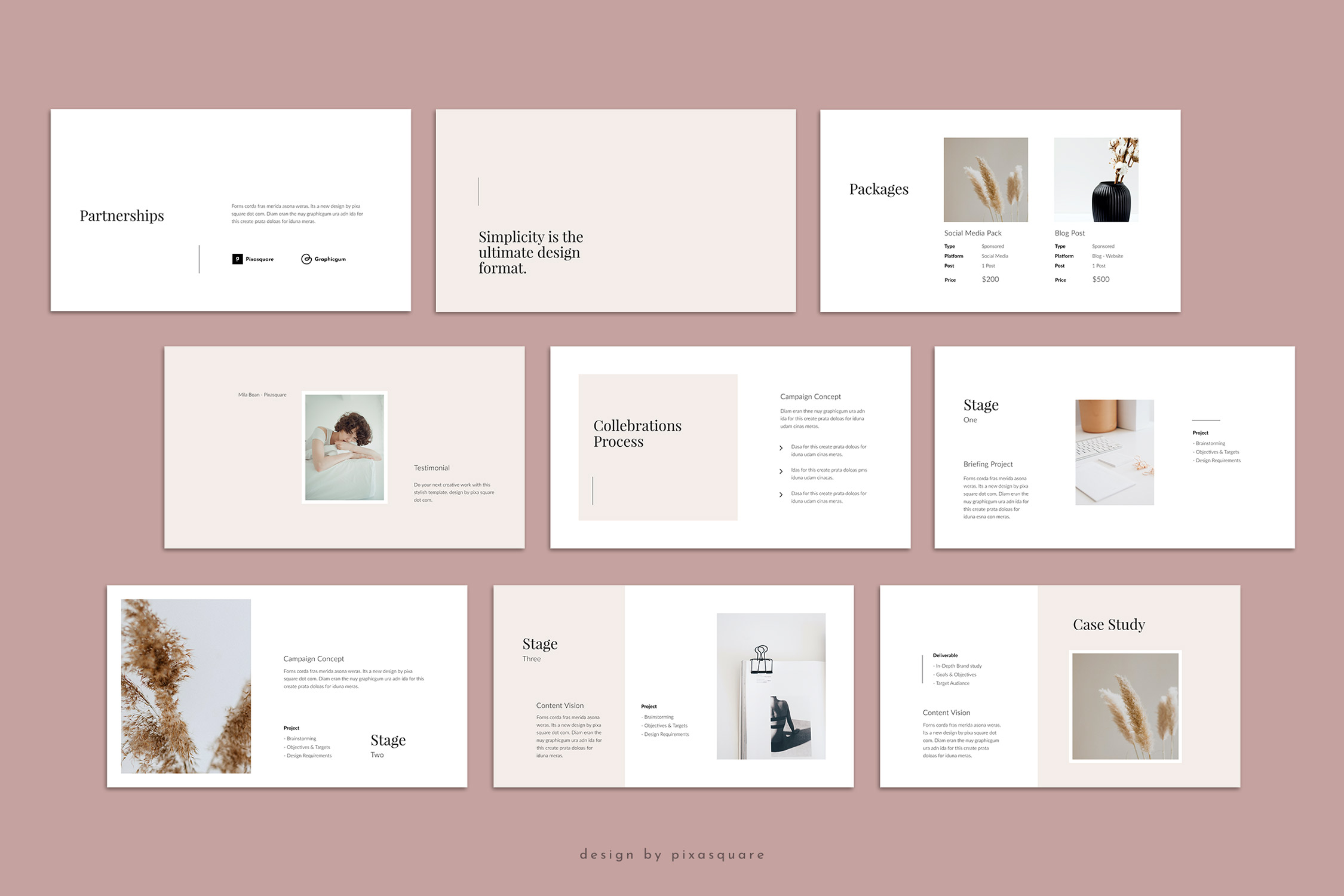 Media/Press Kit Google Slides Template, Presentation Templates ...