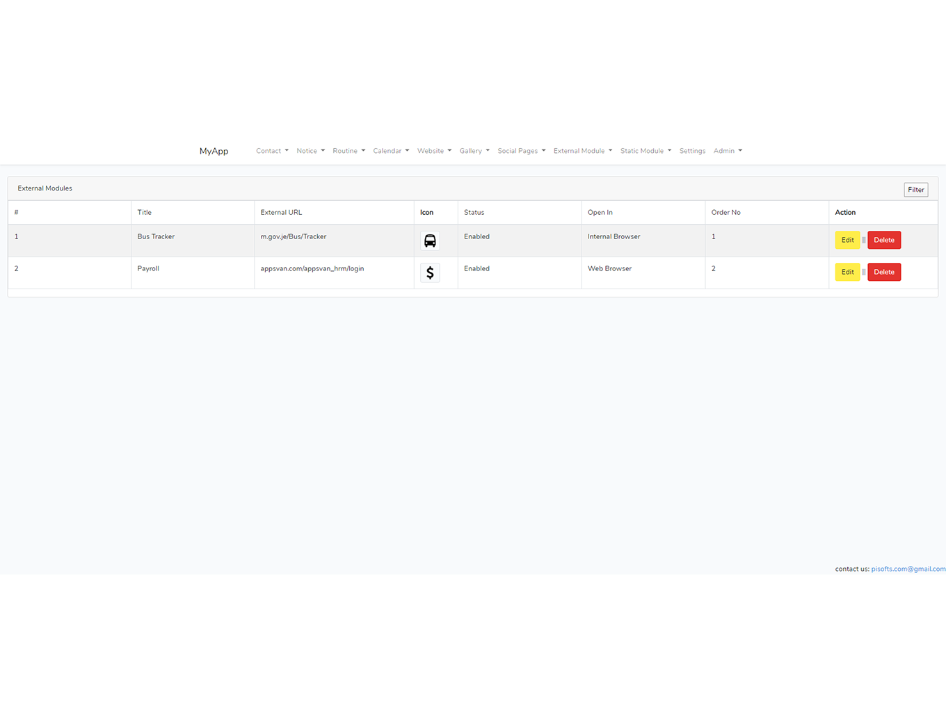 MyApp - Mobile App for Educational Institute with Admin Panel by sahirabd
