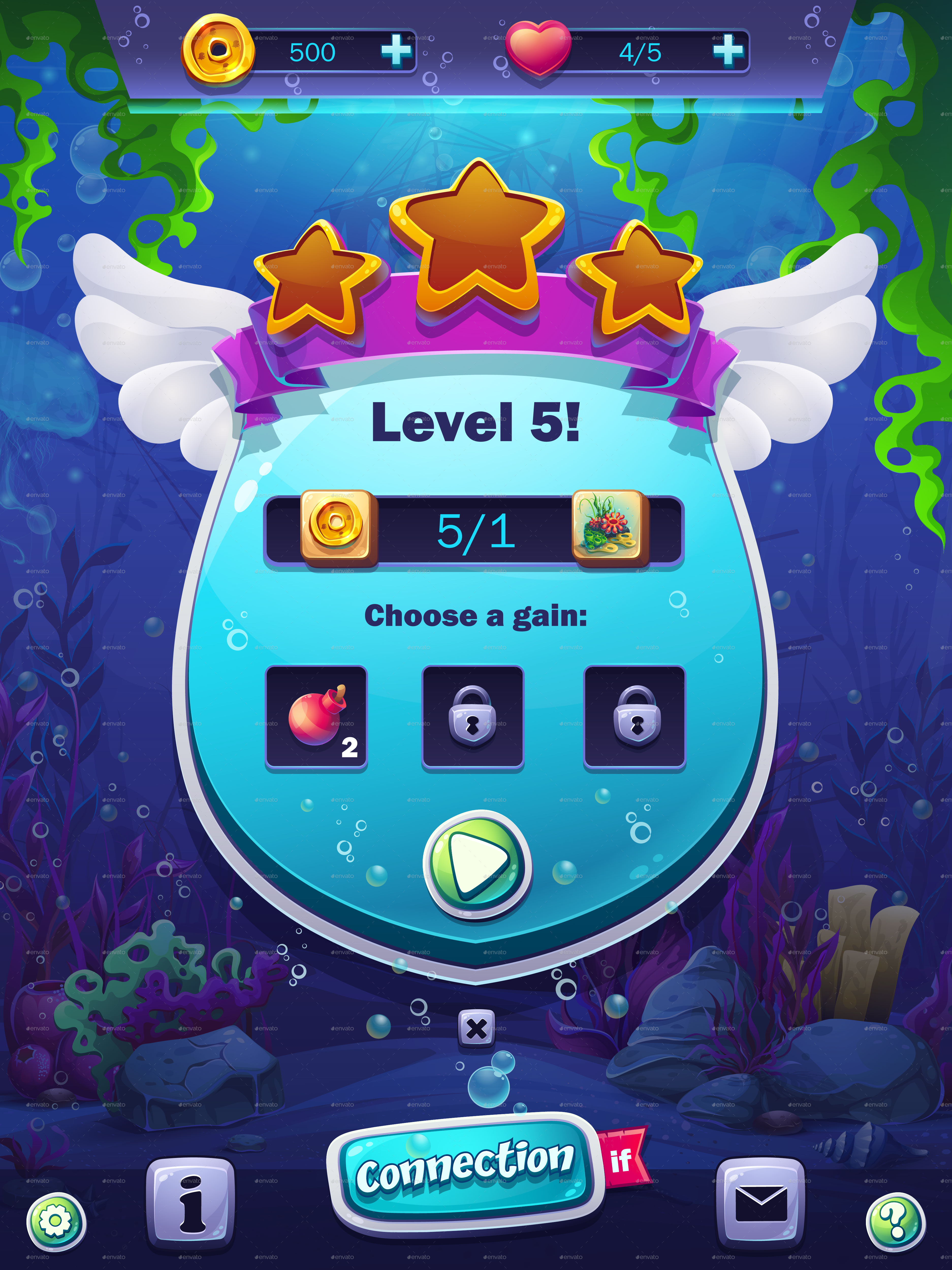 Fish World Match 3 for Tablets, Game Assets | GraphicRiver