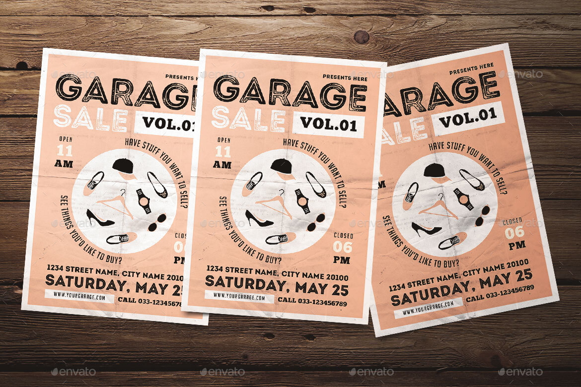 Garage Sale Flyer, Print Templates | GraphicRiver