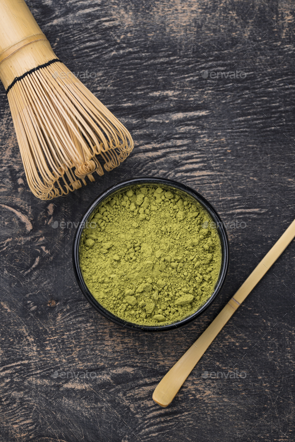 Japanese matcha green tea powder Stock Photo by furmanphoto | PhotoDune