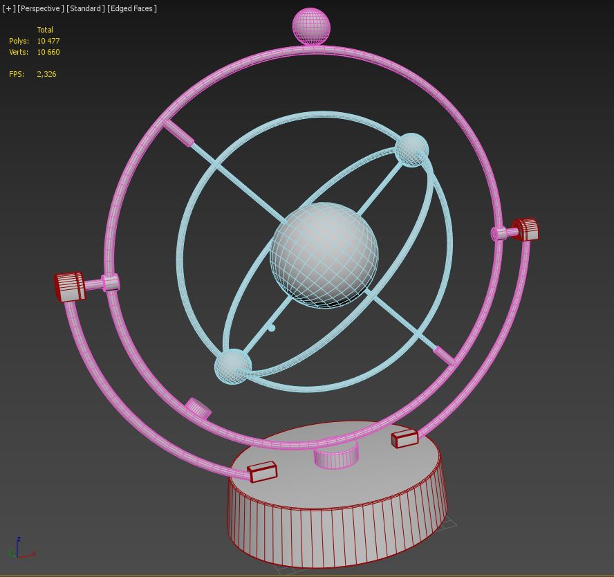 Magnetic Pendulum rotating eternal balls by Experienceplus | 3DOcean