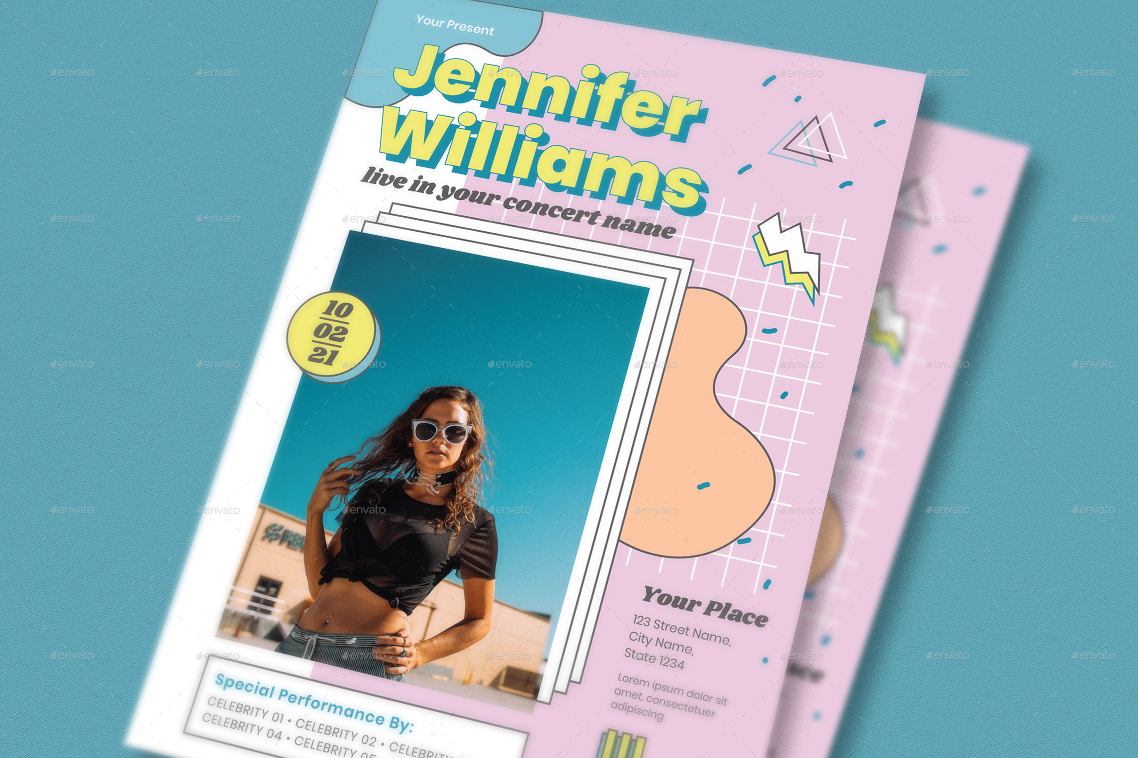 90's Music Concert Flyer, Print Templates | GraphicRiver