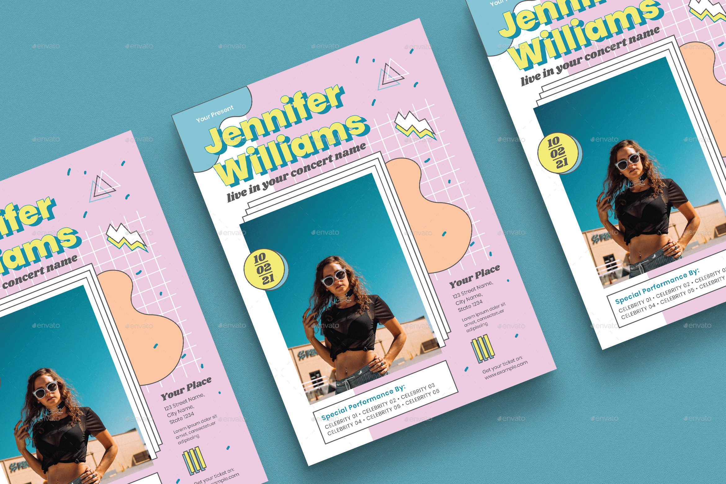 90's Music Concert Flyer, Print Templates | GraphicRiver