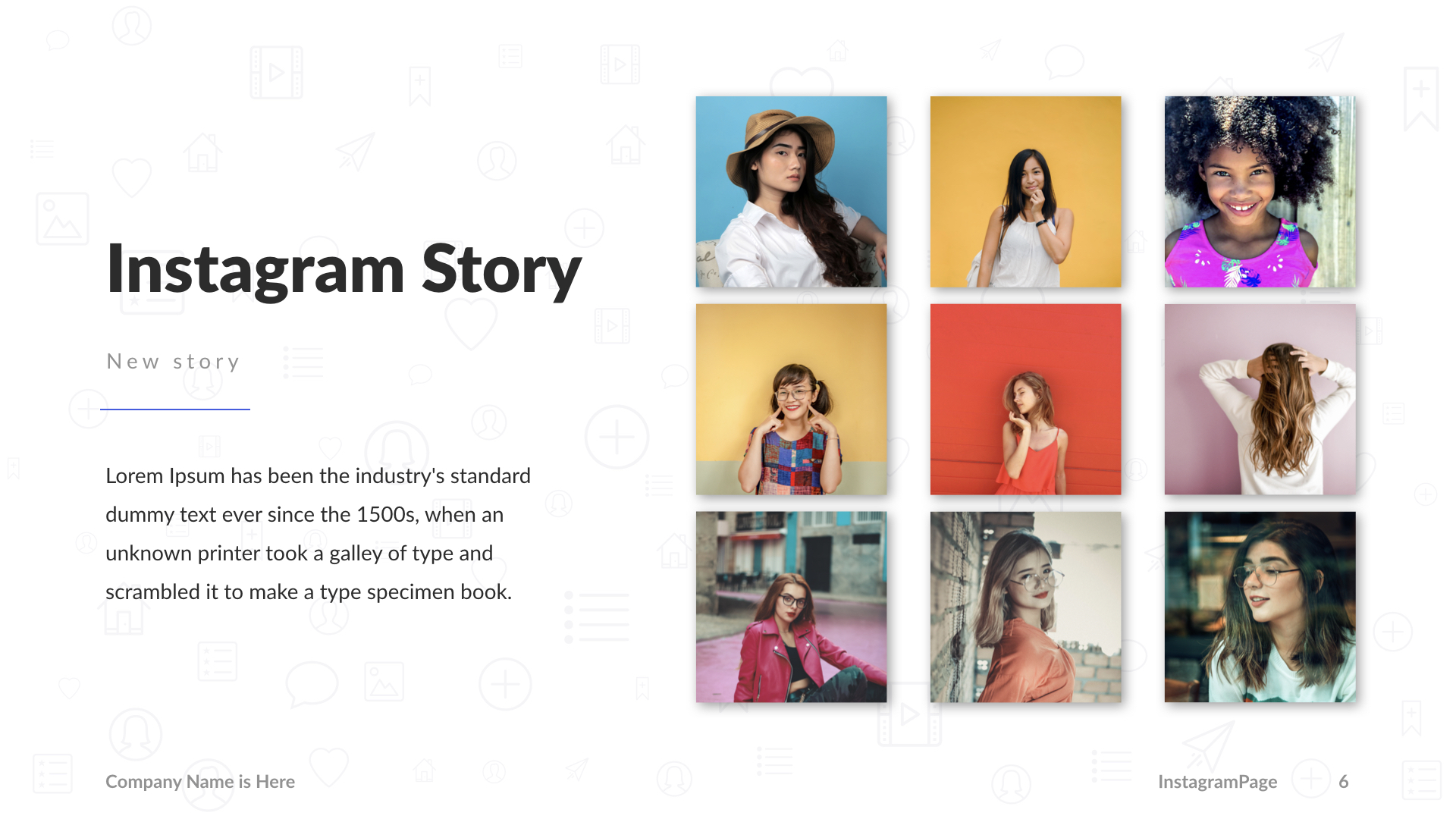 Instagram Analytics Keynote Presentation Template, Presentation Templates