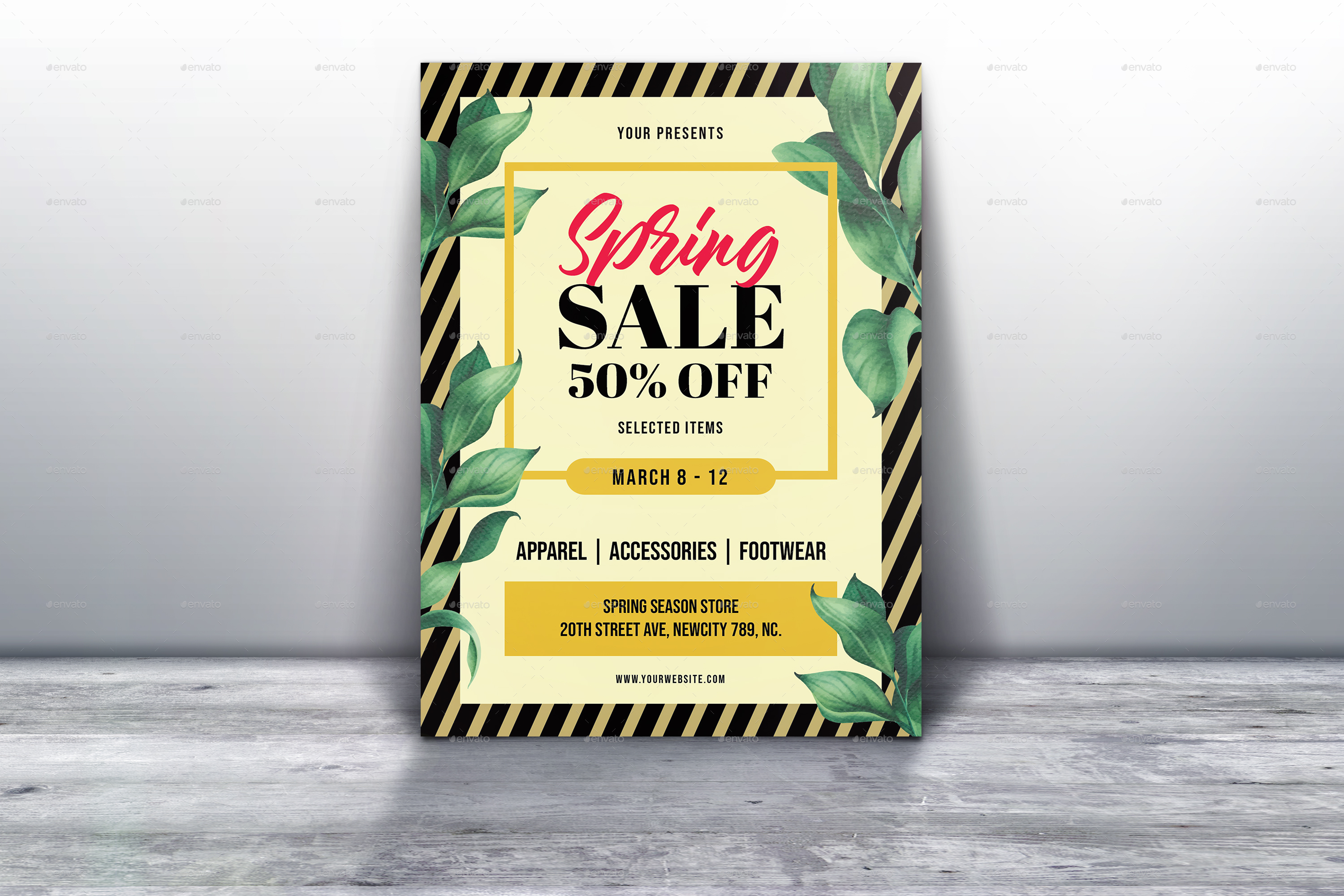Spring Sale Flyers Template, Print Templates | GraphicRiver