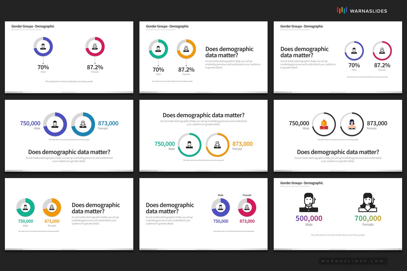 Demographic Data PowerPoint Template, Presentation Templates | GraphicRiver