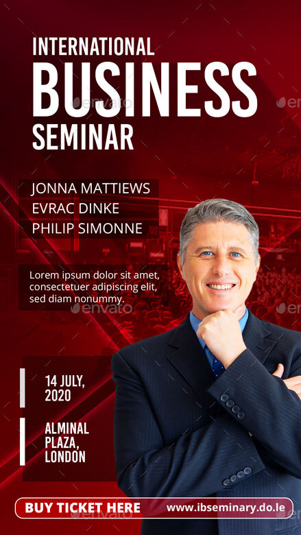 Business Seminar Social Media Pack, Web Elements | GraphicRiver