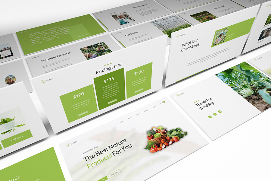 Farming Powerpoint Template, Presentation Templates | GraphicRiver