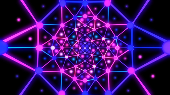 Neon Flashing Grid, Motion Graphics | VideoHive