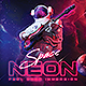 Party Flyer Neon Space, Print Templates | GraphicRiver