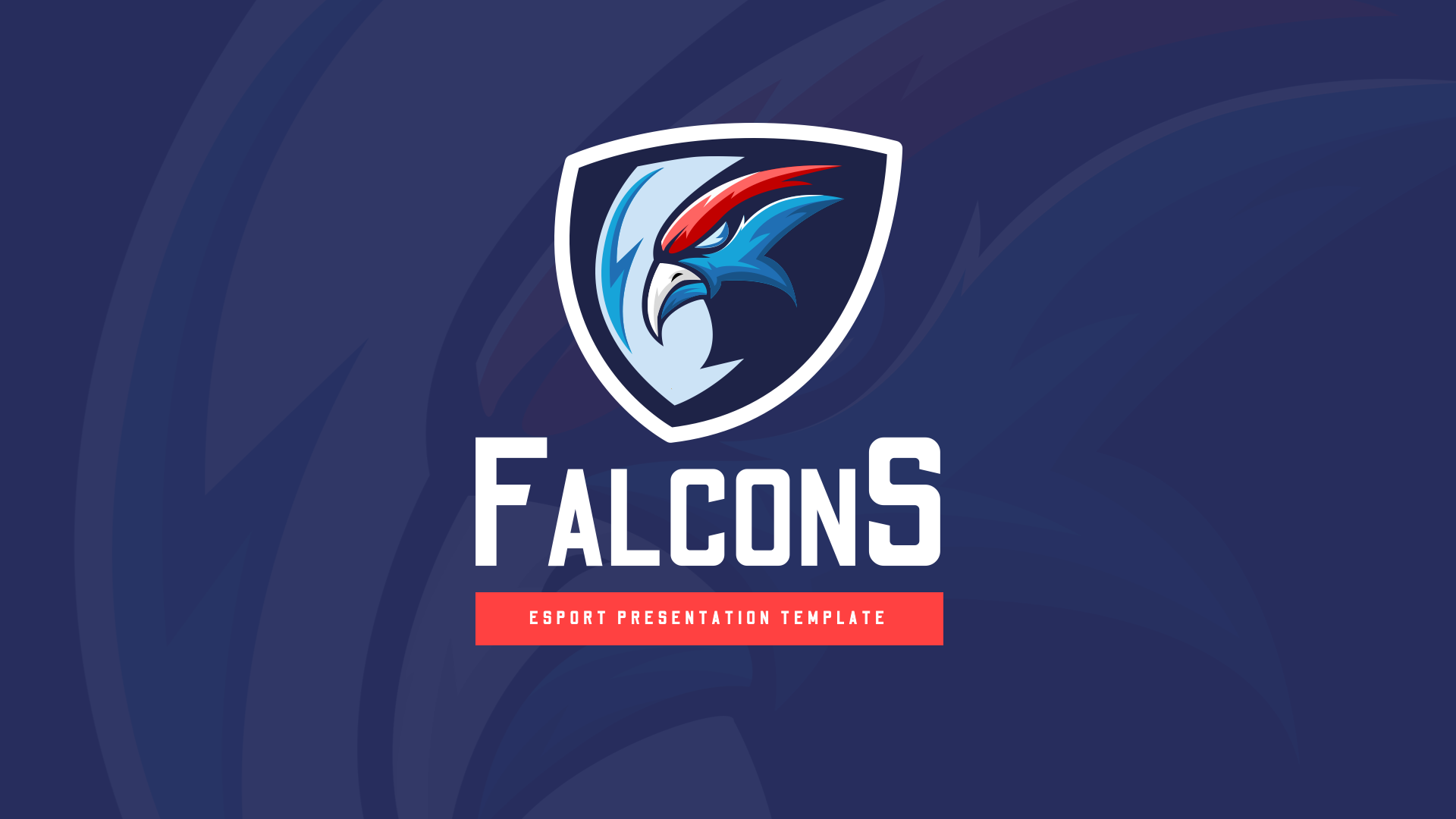 Falcons - Esport & Gaming Powerpoint Template, Presentation Templates