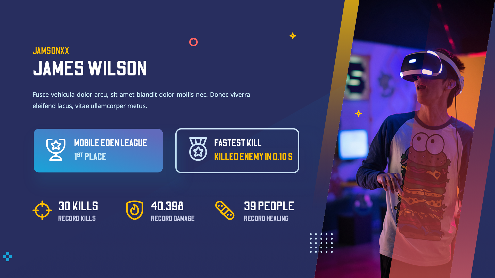 Falcons - Esport & Gaming Powerpoint Template, Presentation Templates