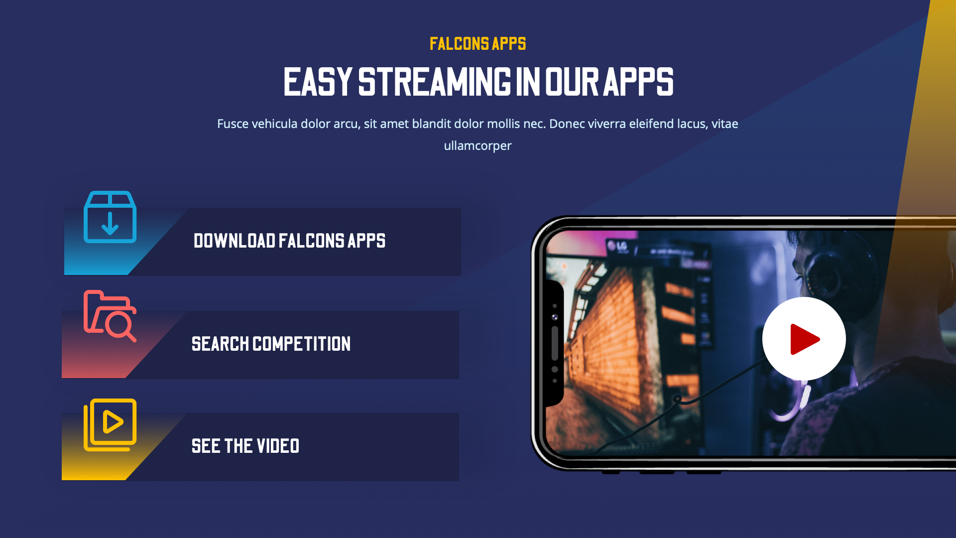Falcons - Esport & Gaming Powerpoint Template, Presentation Templates