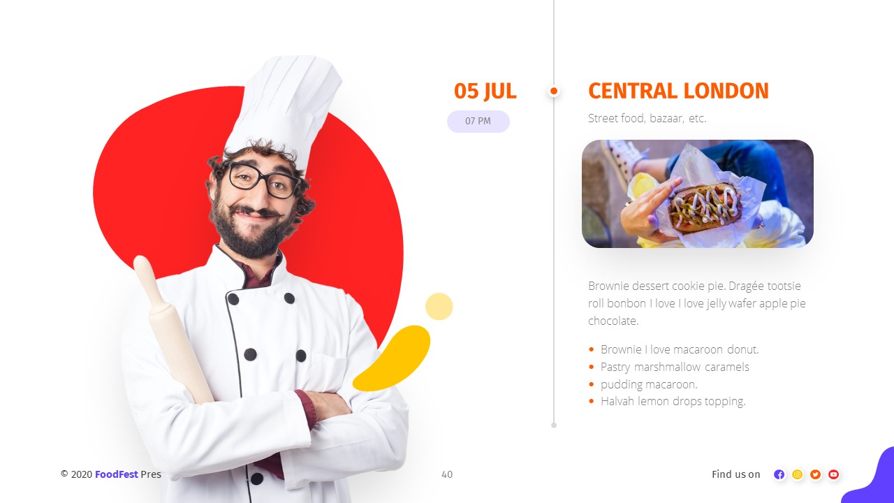 FoodFest - Food Festival Keynote Template, Presentation Templates ...