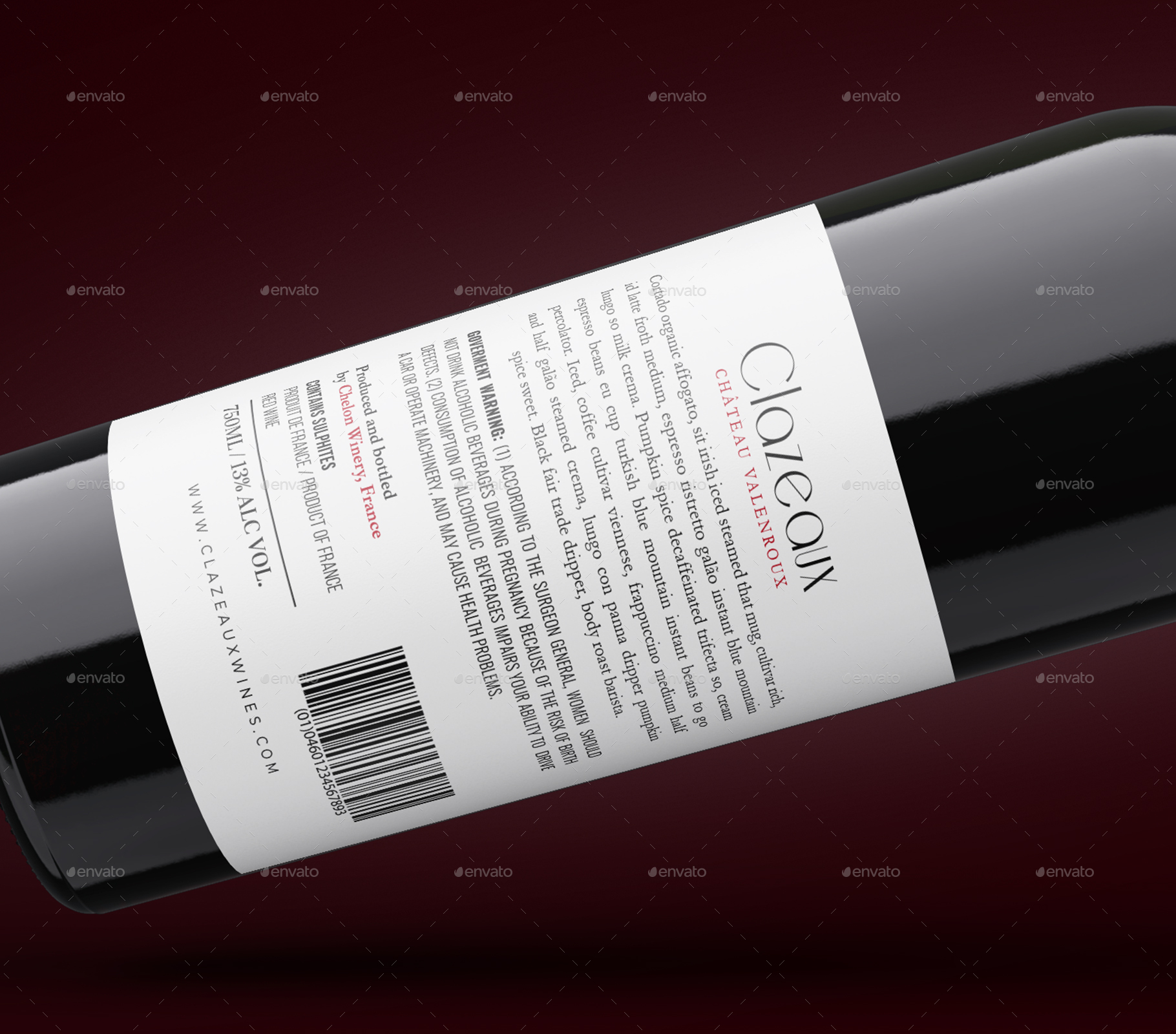 Wine Label Template, Print Templates | GraphicRiver