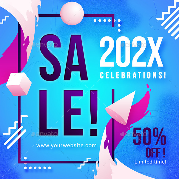 Sales Social Media Post, Web Elements | GraphicRiver