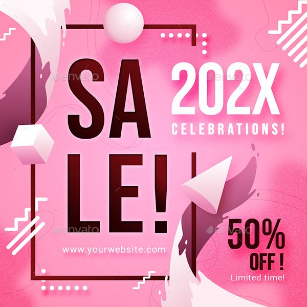 Sales Social Media Post, Web Elements | GraphicRiver