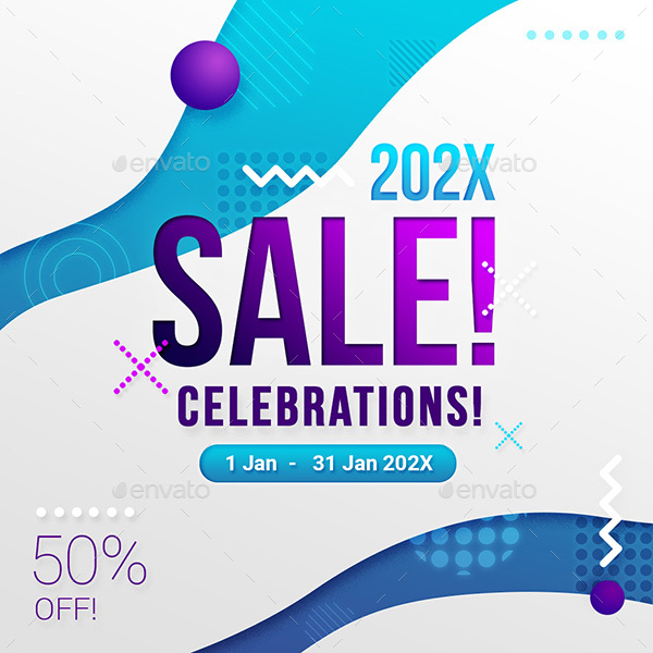 Sales Social Media Post, Web Elements | GraphicRiver