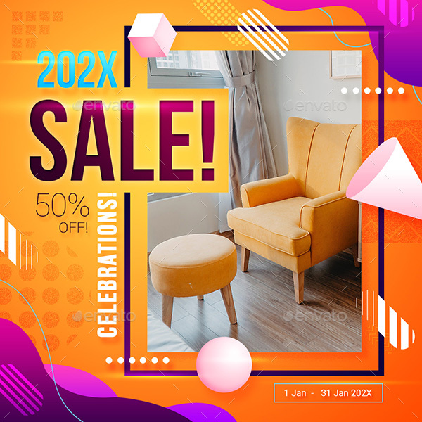 Sales Social Media Post, Web Elements | GraphicRiver