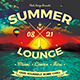 Summer Lounge Flyer Template V3, Print Templates | GraphicRiver