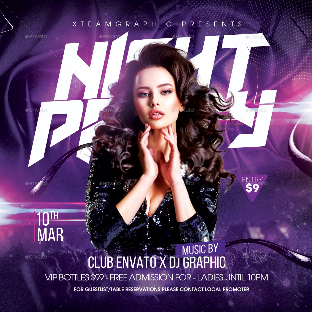 Night Party, Print Templates | GraphicRiver