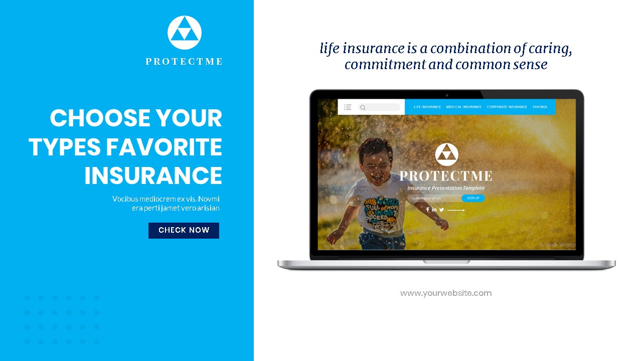 Insurance - Business Google Slide Template, Presentation Templates