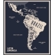 Map Latin America Poster Map of Latin America, Vectors | GraphicRiver