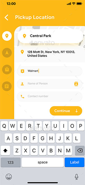 2 App UI Kit| Courier App UI Kit| Peer to peer Courier delivery app UI ...