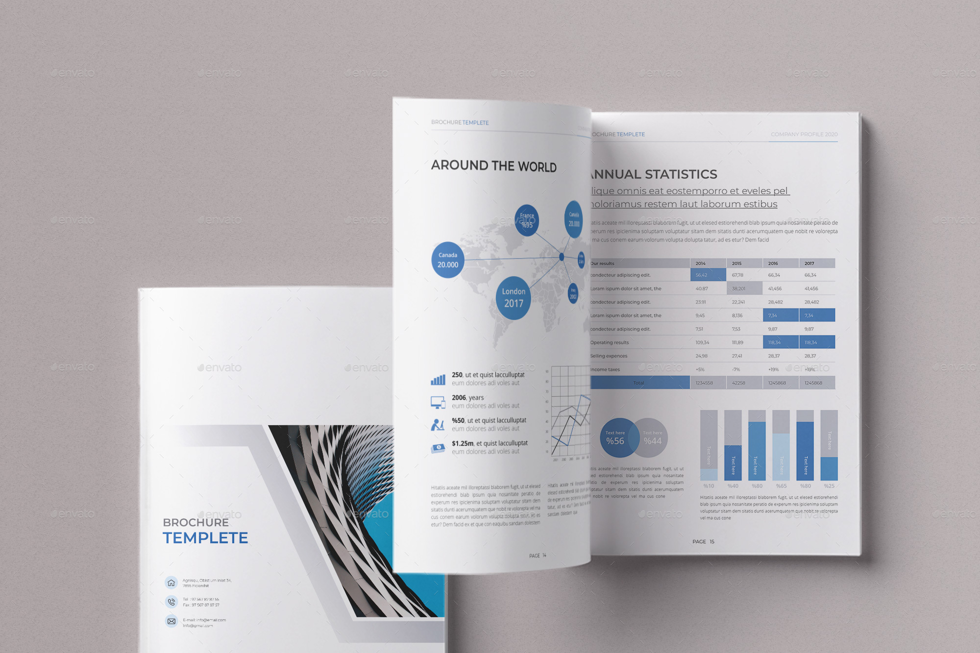 Modern Profile Brochure, Print Templates | GraphicRiver