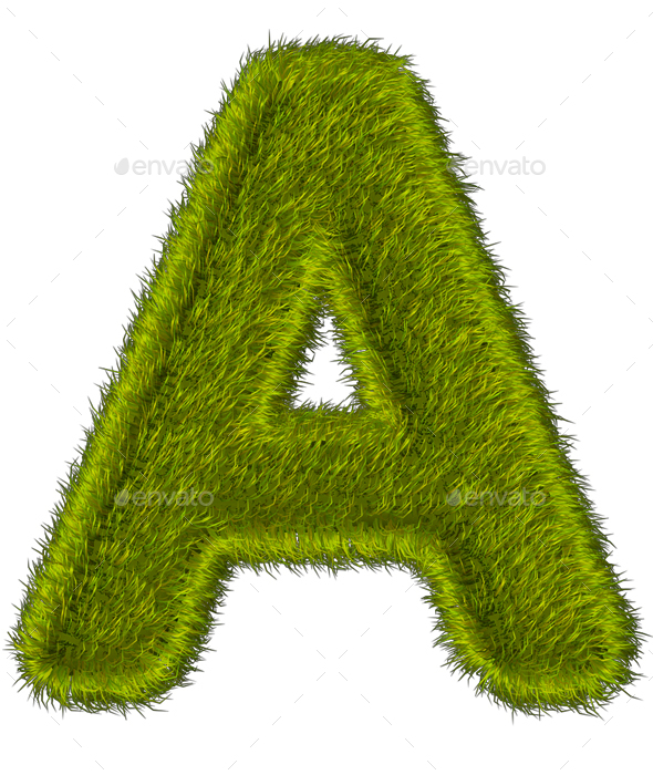 Green Grass Alphabet, Graphics | GraphicRiver