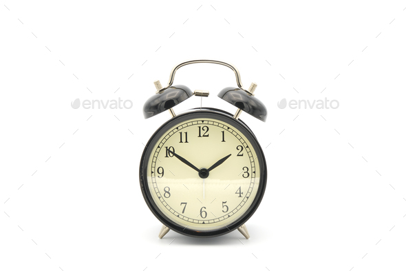 Vintage Style Alarm Clock Stock Photo by billberryphotography | PhotoDune
