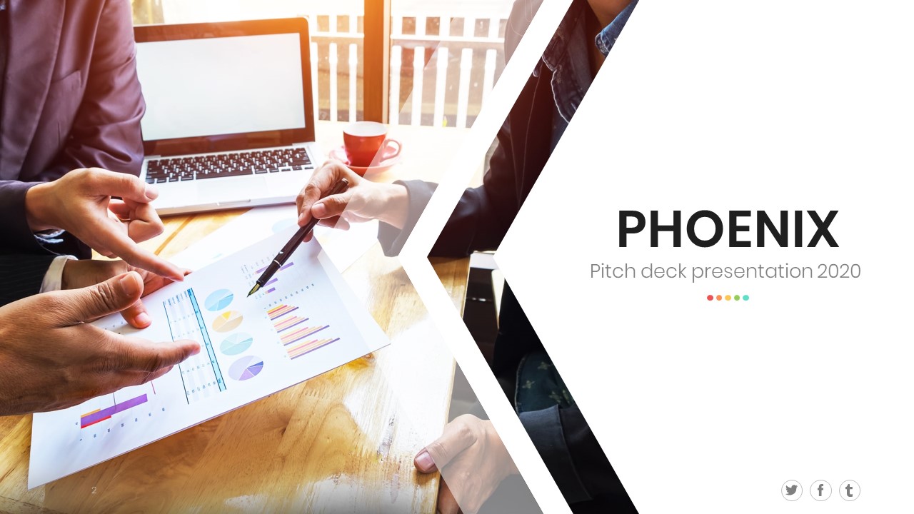 Phoenix - Pitch Deck Powerpoint Template 2020, Presentation Templates