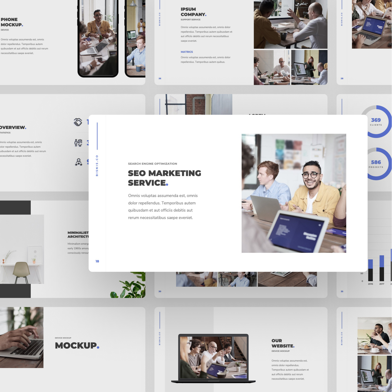 Bisnis - Corporate Business Google Slides Template, Presentation Templates