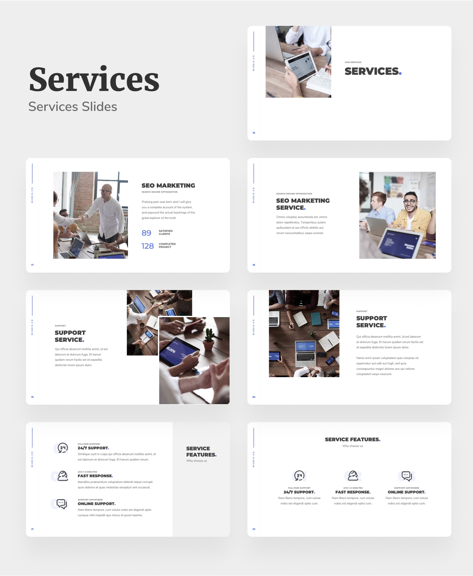 Bisnis - Corporate Business Google Slides Template, Presentation Templates