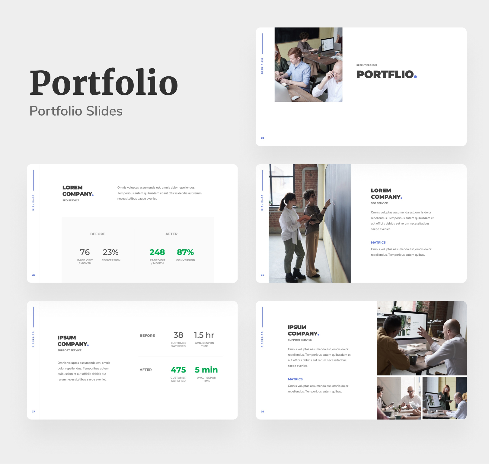 Bisnis - Corporate Business Google Slides Template, Presentation Templates