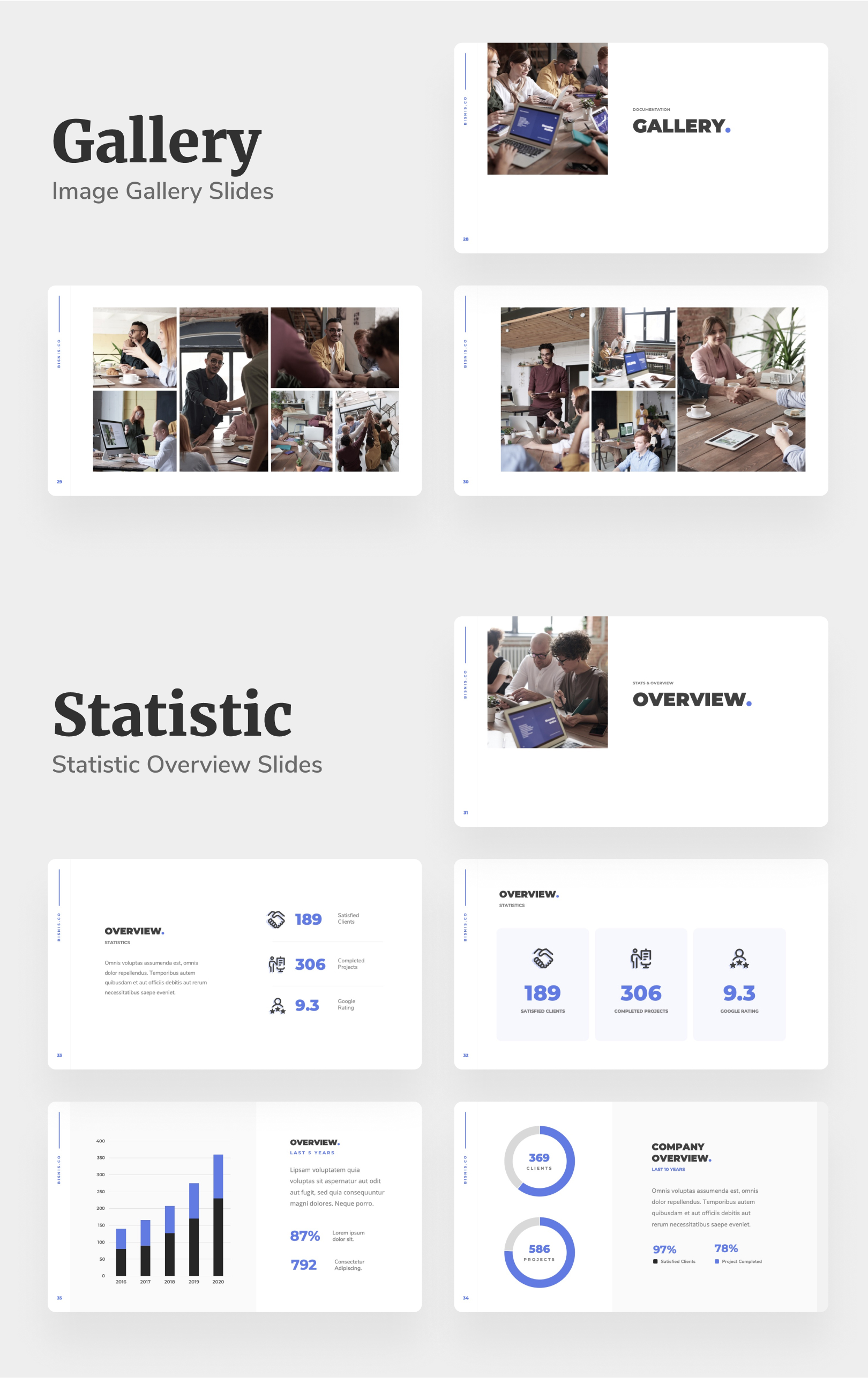 Bisnis - Corporate Business Google Slides Template, Presentation Templates