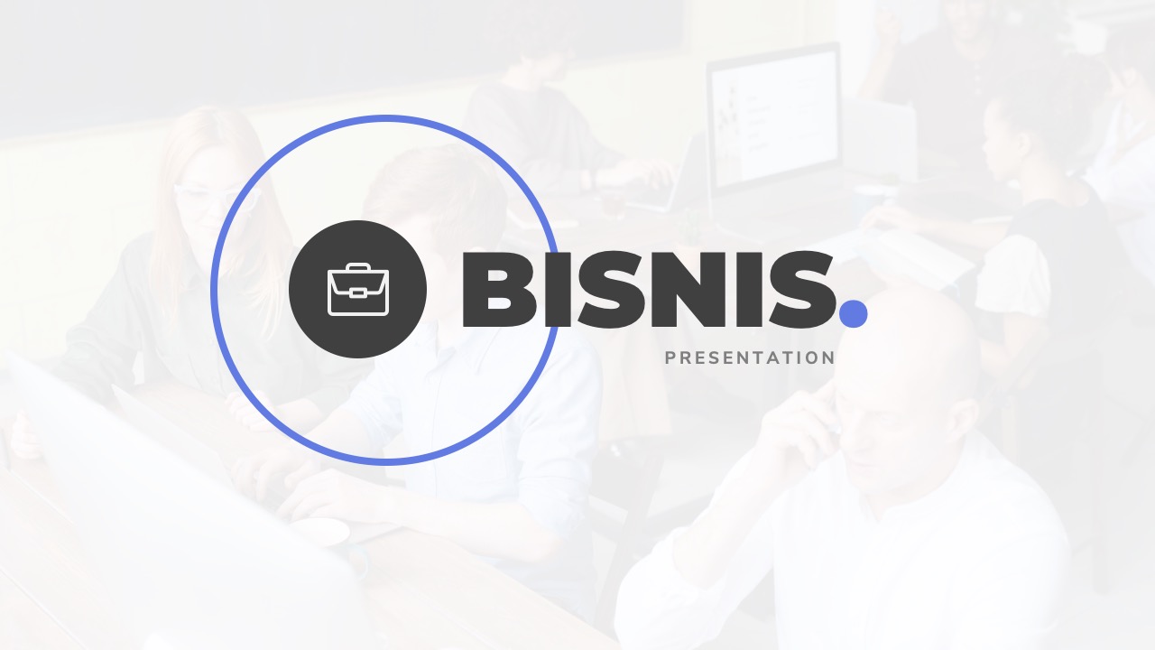 Bisnis - Corporate Business Google Slides Template, Presentation Templates
