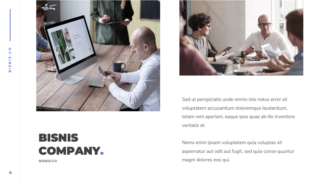 Bisnis - Corporate Business Power Point Template, Presentation Templates