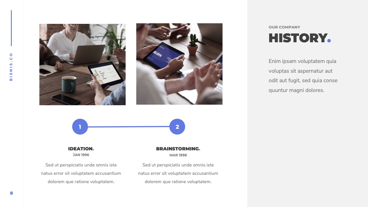 Bisnis - Corporate Business Power Point Template, Presentation Templates