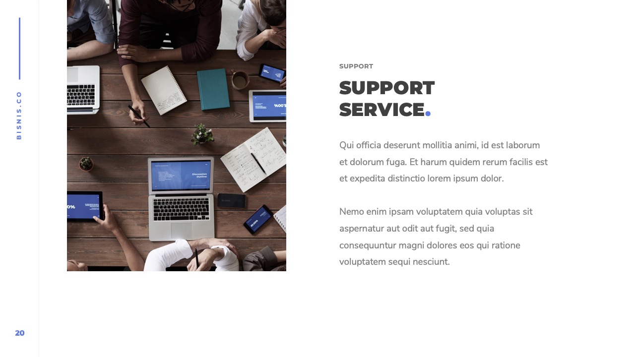 Bisnis - Corporate Business Power Point Template, Presentation Templates