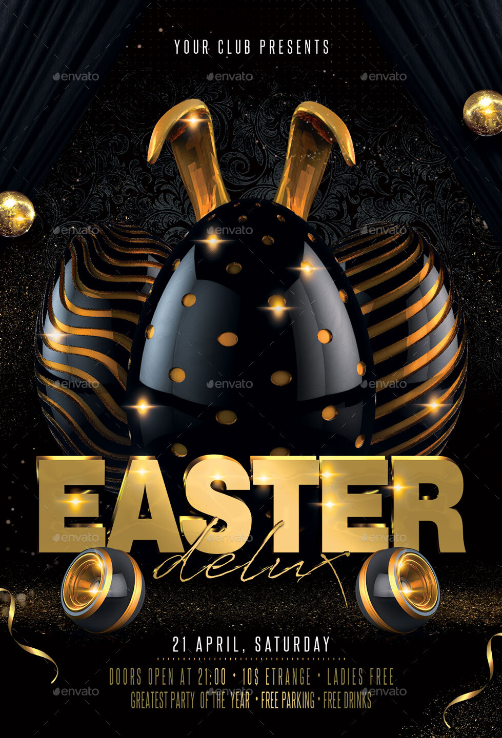 Easter Party Flyer, Print Templates | GraphicRiver