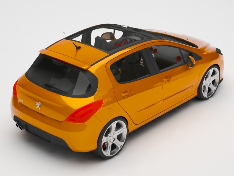 Peugeot 308 by Elkhabaz | 3DOcean
